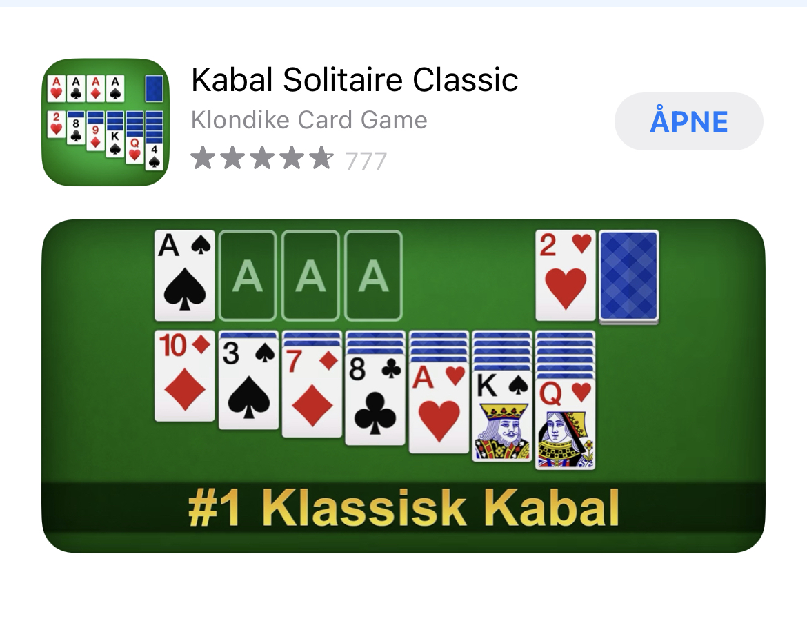 Ukens app: Kabal - Seniornett Norge