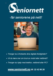 Plakat for foreningene - Seniornett Norge