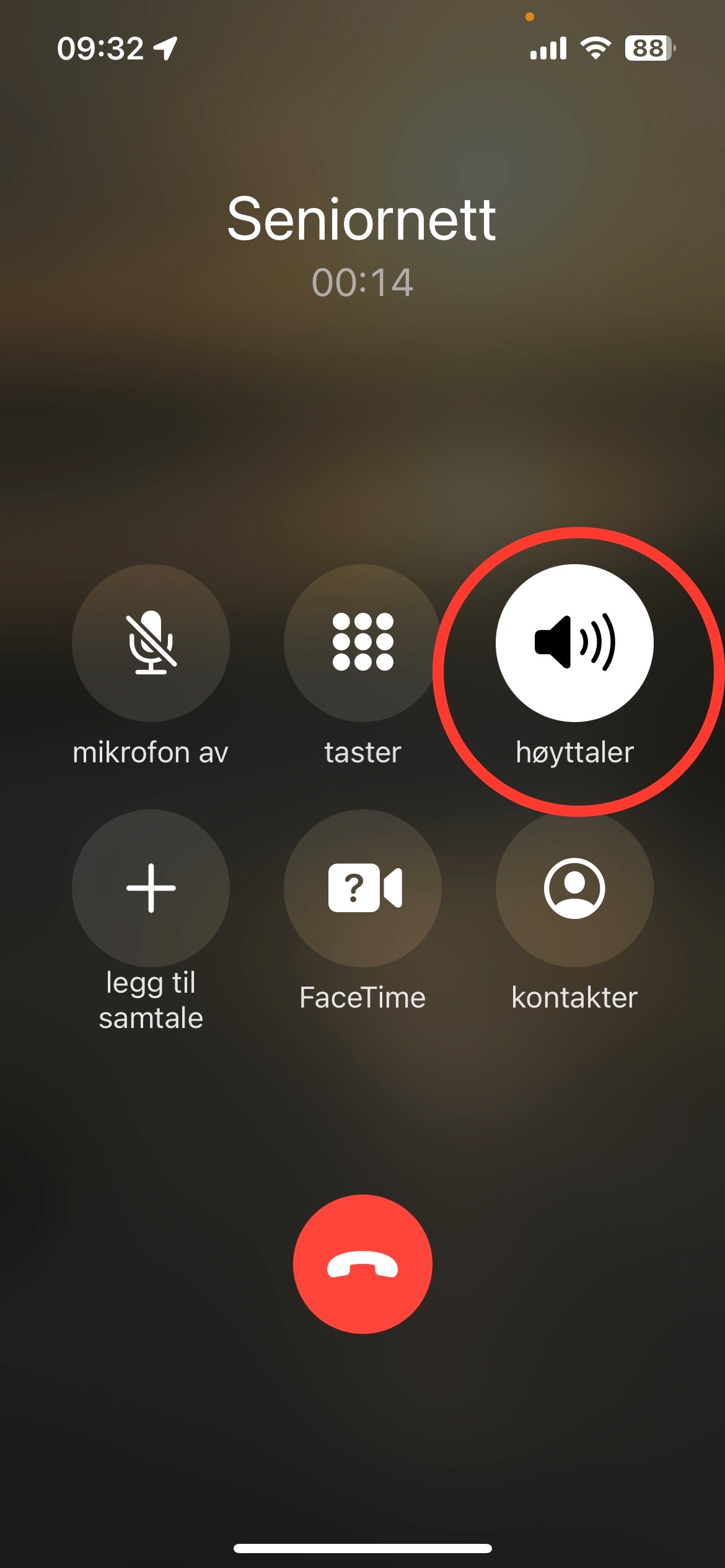 Slå på høyttaleren på mobilen i en samtale? - Seniornett Norge