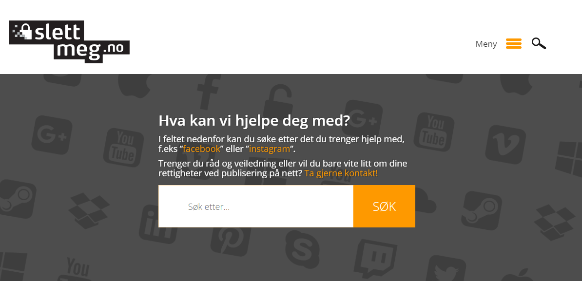Slettmeg - gratis råd og veiledning