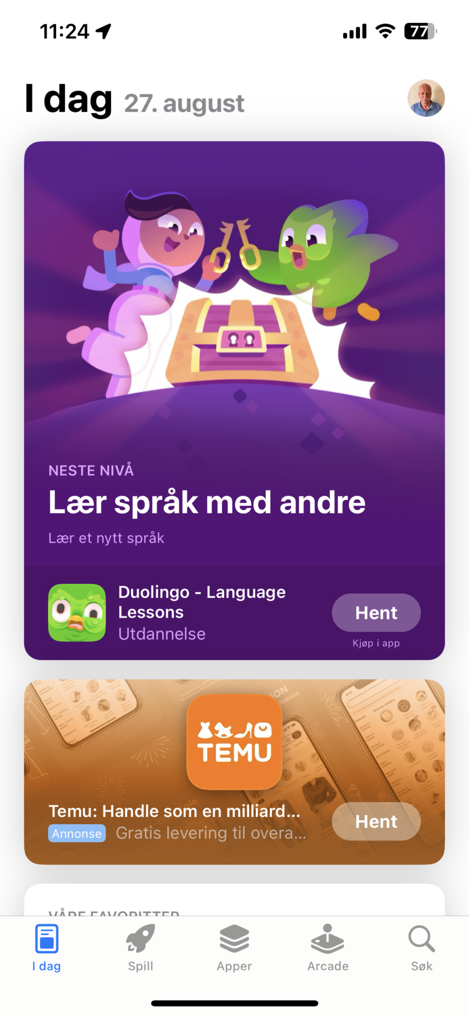 Hvordan finne og installere apper på telefon og nettbrett