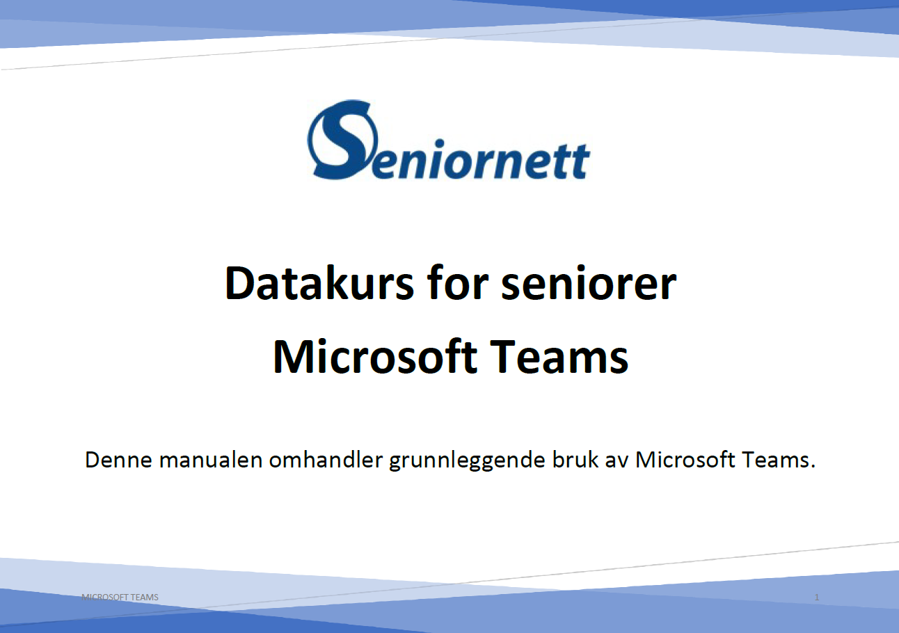 Teams - Seniornett Norge